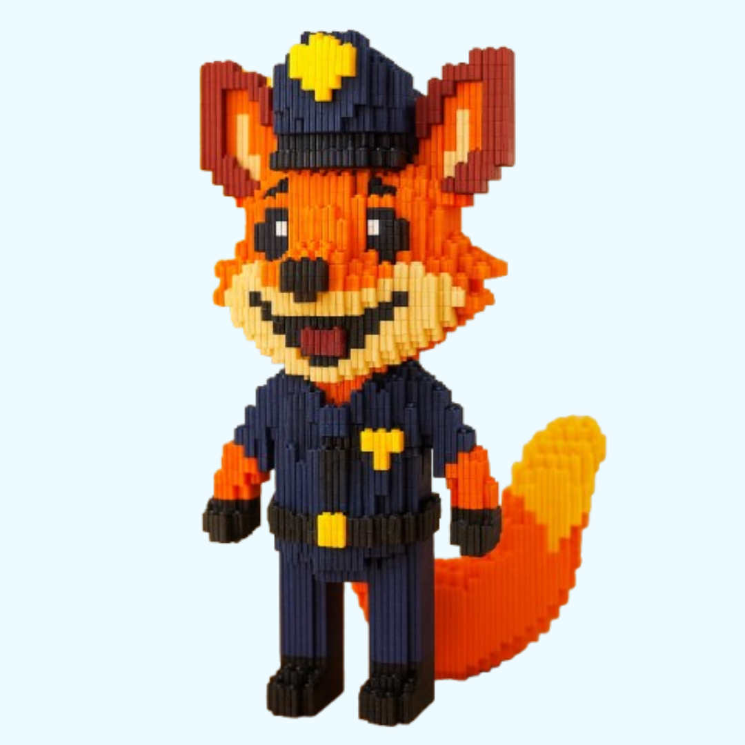 Polizei-Fuchs | Bausteine – Bausatzwelt.de